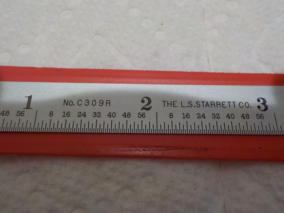 Starrett C309R 6" Flexible Steel Rule with Inch Graduation | eBay