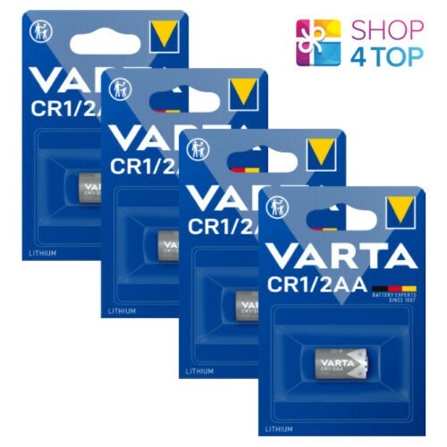 4 VARTA CR1/2AA LITHIUM BATTERY 3V 6127 1BL CR14250 MADE IN CHINA EXP ...