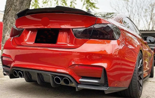 Rear Spoiler Wing PSM For BMW 4 Series F36 Gran Coupe ABS Black 4-Door ...