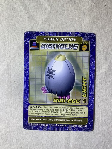2000 Digimon TCG BO-158 Digi-Egg of Light Digi-Battle Series 3 NM | eBay