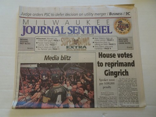 Milwaukee Journal Sentinel - January 22, 1997 - Packer Media blitz ...