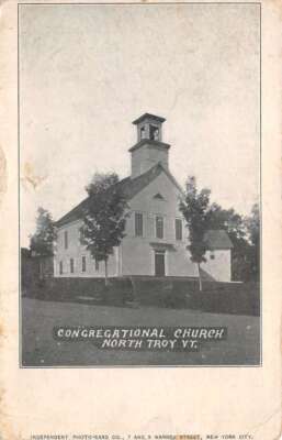 North Troy Vermont Congregational Church Vintage Postcard AA74747 | eBay