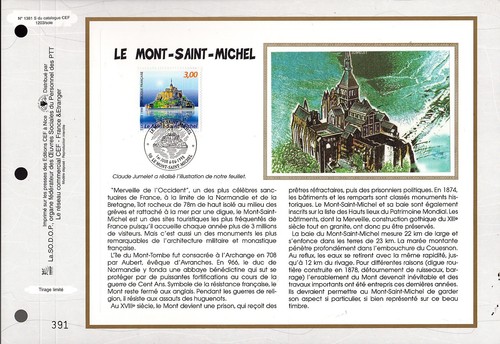 3165++CEF SILK SHEET 1st DAY 1998 MONT SAINT MICHEL | eBay