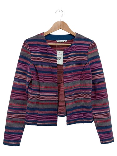 TOM TAILOR Blouson Donna Blu/Grigio a Righe (IT 42, EU 38) | eBay