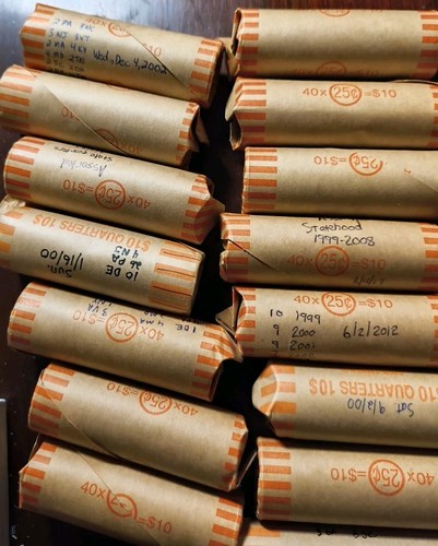 Hand Wrapped Rolls circulated Statehood Quarters | eBay
