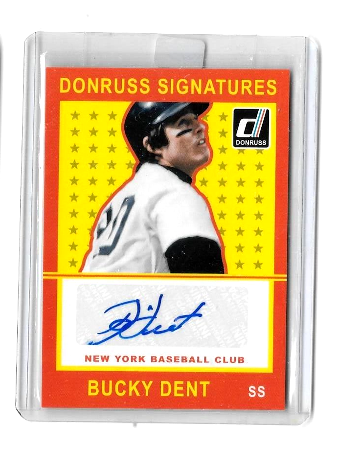 BUCKY DENT 2014 PANINI DONRUSS SIGNATURES CERTIFIED AUTOGRAPH | eBay
