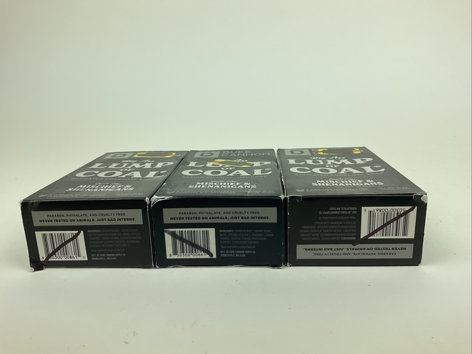 3x Bars Duke Cannon Big Ass Lump of Coal Soap 10oz EA Activated ...