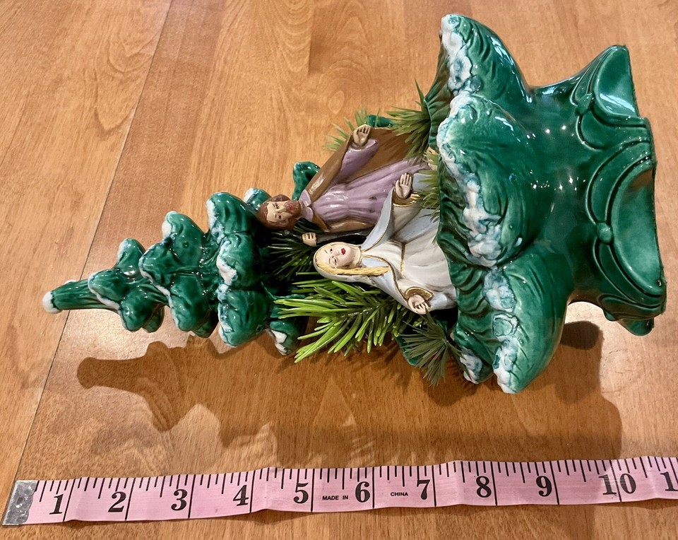 70S RARE, ATLANTIC MOLD NATIVITY SCENE INSIDE CHRISTMAS TREE MOLD | eBay