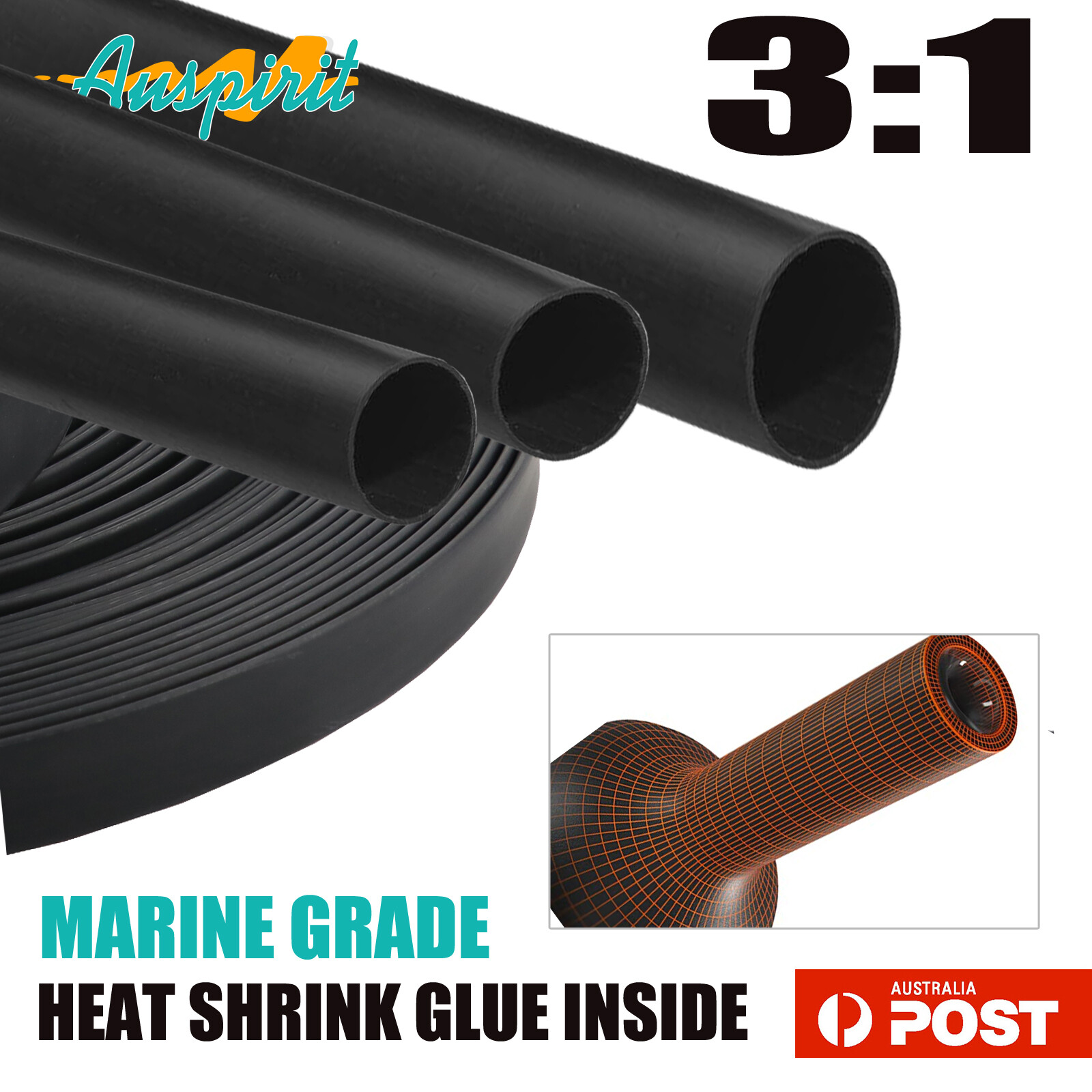 Adhesive Lined Heat Shrink Tube Wrap Electric Cable Insulation ...