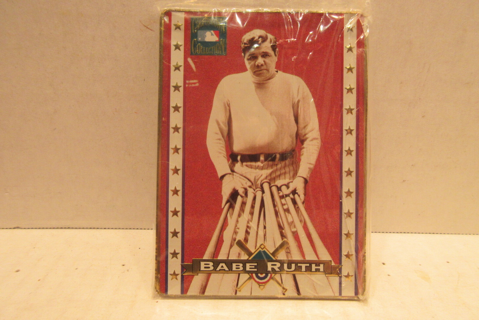 5 Embossed Babe Ruth Metal Collector Cards in Tin by Metallic ...