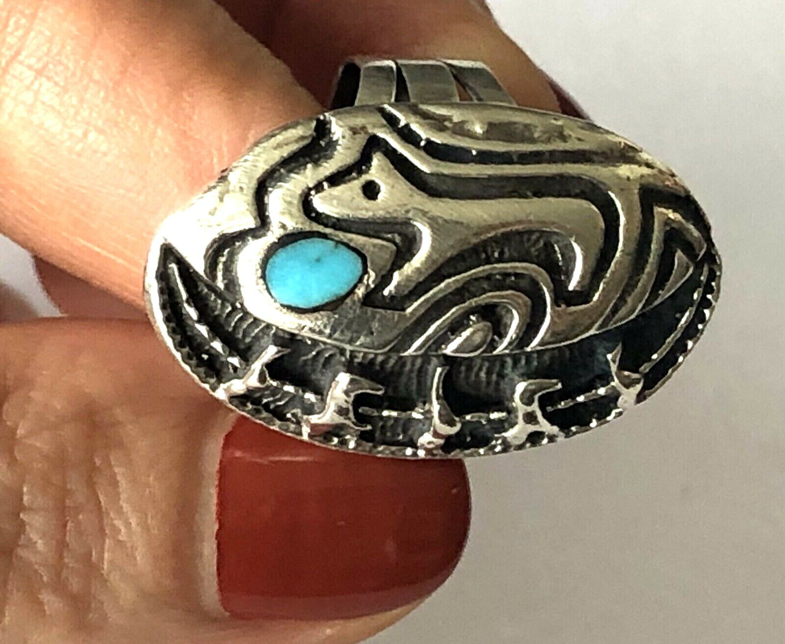 Native American Turquoise Inlay Animals Birds Overlay… - Gem