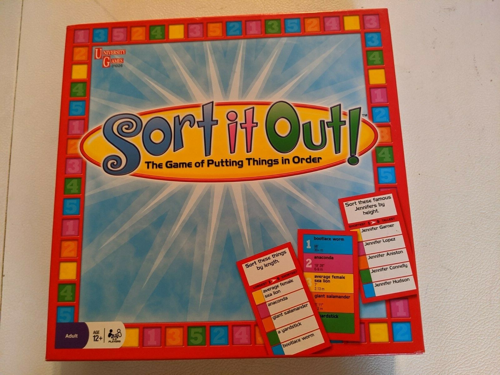 Sort It Out Board Game The Game Of Putting Things In Order University ...