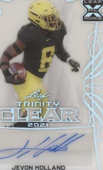 2021 Leaf Trinity - Clear Auto Jevon Holland #CA-JH2 Silver Foil /5 (AU ...