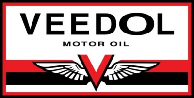 VEEDOL Motor Oil Winged V Logo NEW Sign 24x48" USA STEEL XL Size | eBay