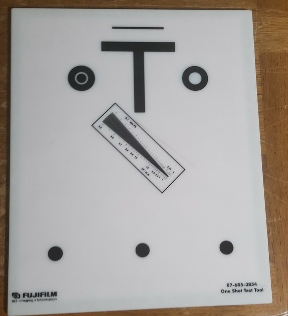 Fujifilm One Shot Test Tool 07-605-3854 X-ray Testing Phantom for sale ...