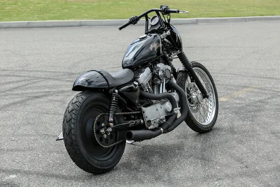 Burly 11in Black Steel The Jim Handlebar Harley Sportster 1200 Low 06 ...
