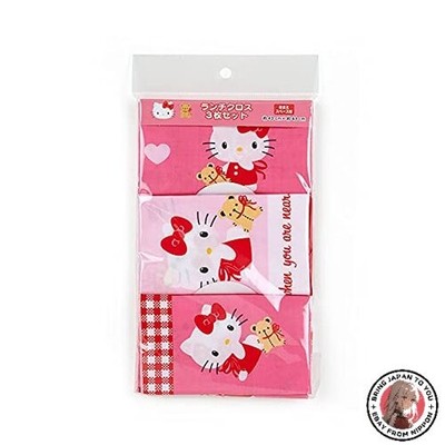 NEW Sanrio (Sanrio) Sanrio Lunch Cross 3 pieces about 43 × 43cm Cotton ...
