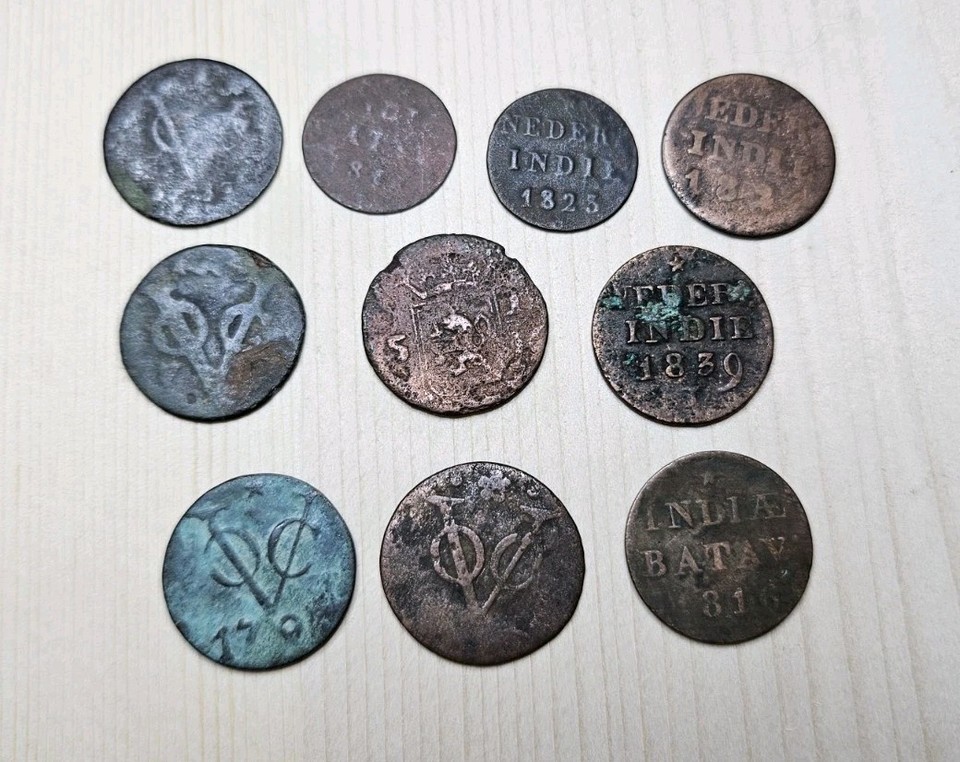 Lot of 10 Different NY Penny VOC East India Co Dutch Indies Copper ...