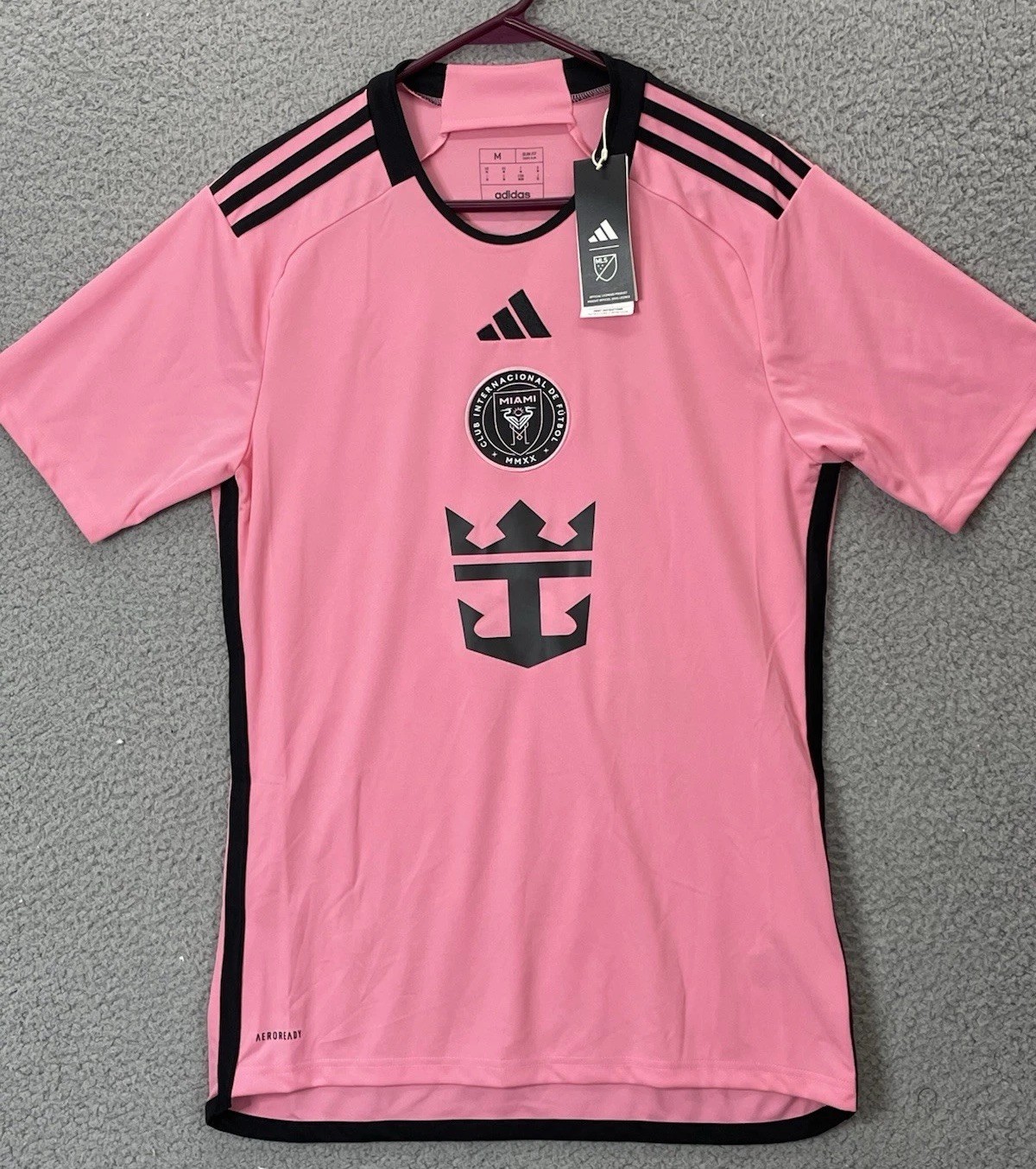 🔥 Adidas • Inter Miami CF Lionel Messi Home Jersey Soccer JE9741 Men Sz ...