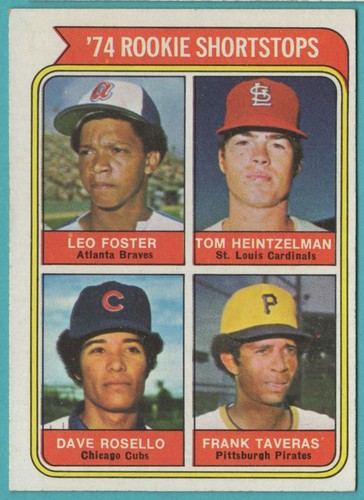 1974 Topps Rookie Shortstops - Leo Foster/Tom Heintzelman/Dave Rosello ...