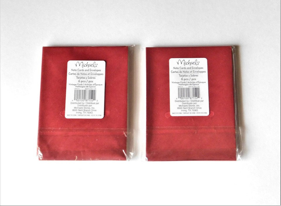 Two Packages Michaels Note Cards & Envelopes "Unlock Your Dreams" 6 ...