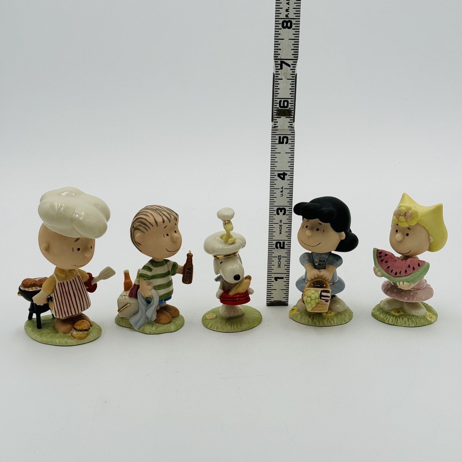 Lenox Peanuts 5 PC Barbecue Figurine Set 855656 for sale online | eBay