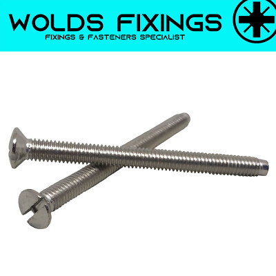 ELECTRICAL SOCKET SCREWS M3.5 x 50mm LONG SWITCH PLUG BOX FACE PLATES ...