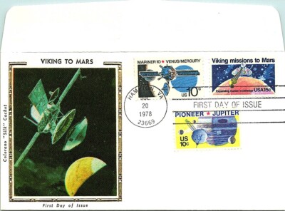 S01-5493, VIKING MISSIONS TO MARS, COMBO, COLORANO SILK FDC | eBay