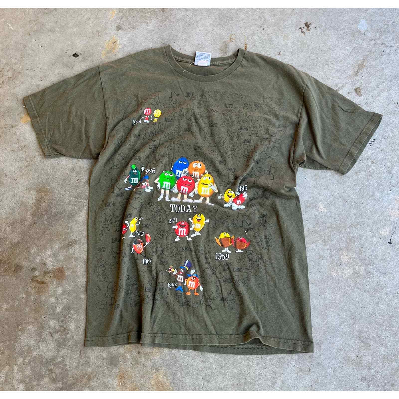 vintage 1990s early 2000s y2k M&ms army graphic tee - Gem