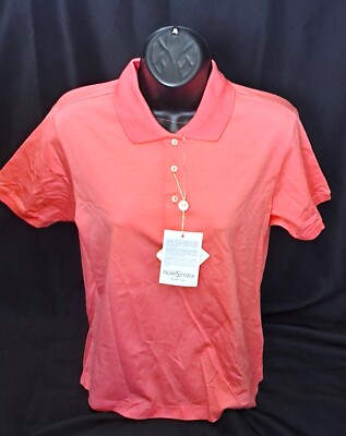 Marbas Tessuto/Filo di Scozia Women's Golf Polo "Mauna Kea" Coral Size ...