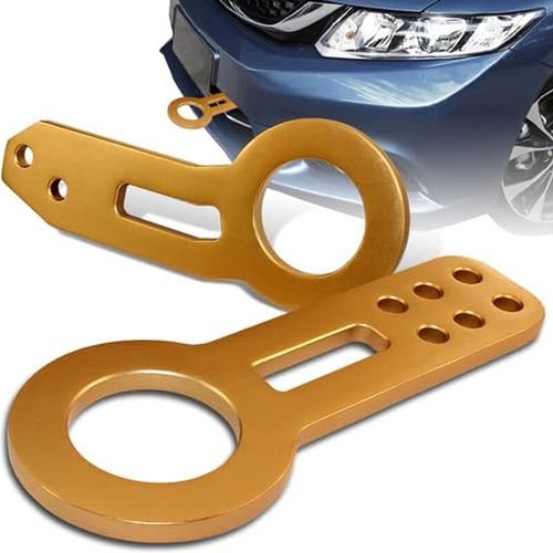 2" JDM Red Rear Anodized Billet Aluminum Racing Towing Hook Tow Kit ...