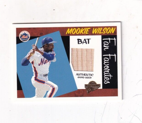2005 MOOKIE WILSON TOPPS ALL-TIME FAN FAV. GU BAT 118/135 1969 NEW YORK ...