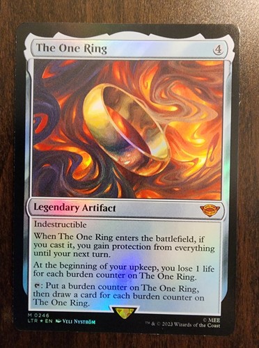 MTG Lord Of The Rings SET OF 2, The One Ring Foil Mythic M 0246 & P ...