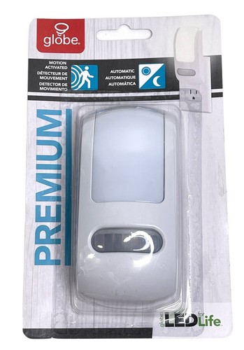Set Of 2- Globe Premium Motion Sensor Night Light, LED Energy Saving ...