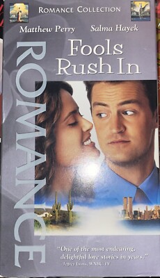 Fools Rush In VHS 1997 Romance Collection Matthew Perry Salma Hayek ...