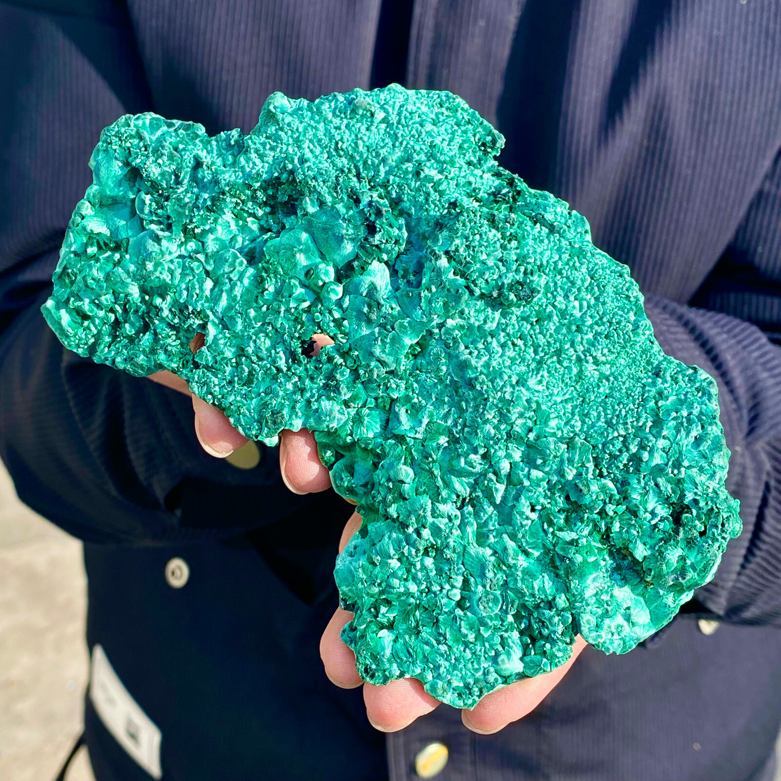 436G Natural Green Malachite Crystal Flaky Pattern Ore Specimen Quartz ...