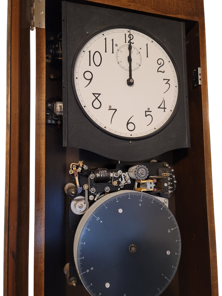 IBM Wood Cabinet Model 15 Master Clock W/Wiring Diagram & Paperwork ...