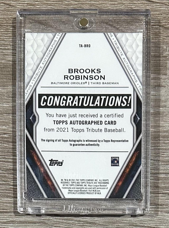 2021 Topps Tribute #TA-BRO Brooks Robinson Tribute AUTO #/199 | eBay