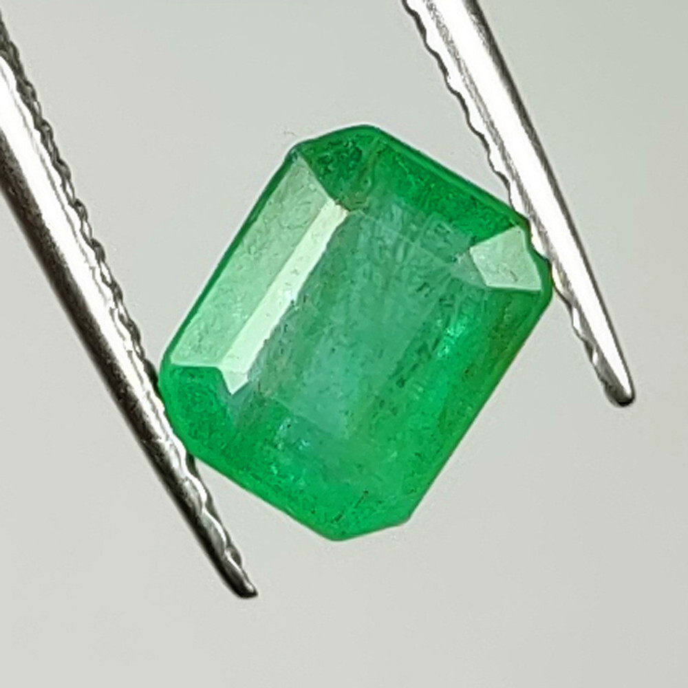 1.21 CT - Natural Zambian Emerald Octagon Shape Nice Luster Green Gem ...