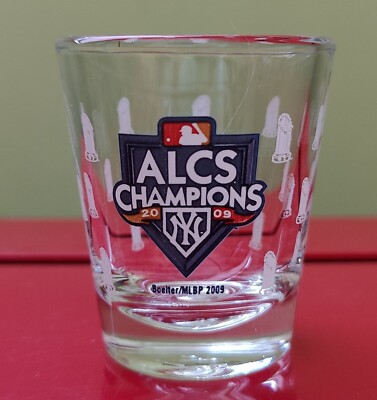 NY Yankees ALCS Champions 2009 Shot Glass-New w/o Tag | eBay