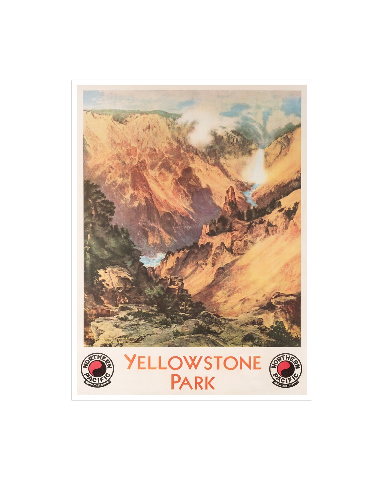 Yellowstone Park Art Travel Poster Wyoming Print 12x16" XR2001 | eBay