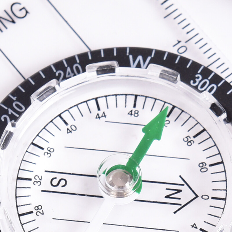 1pc Outdoor Hiking Camping Compass Map Scale Ruler Multifunctional ...