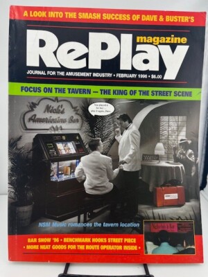 Replay Magazine Feb 1996 Issue Arcade Video Games NSM | eBay