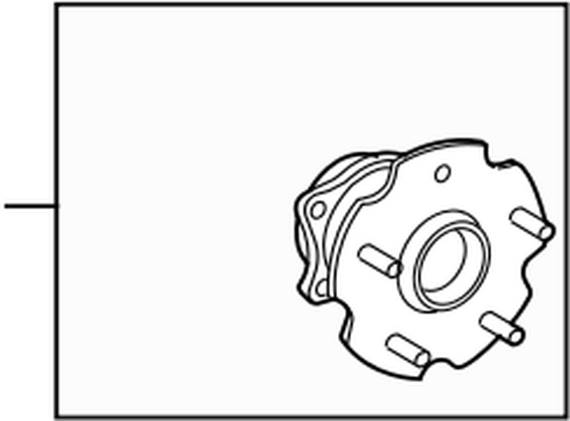 42450-12090 Toyota Hub & bearing assy, rear axle 4245012090, New ...