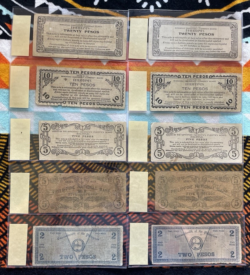 Philippine Pesos Lot of 10 Guerrilla Notes Circulated | eBay