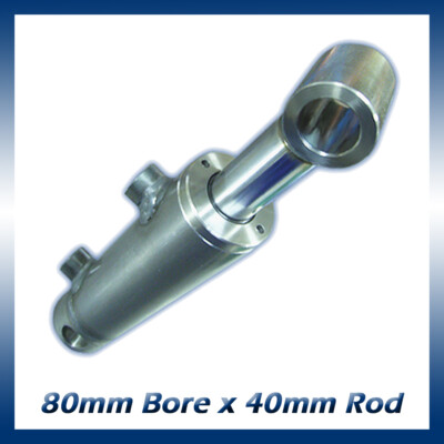 Hydraulic Double Acting Cylinder / Ram / Actuator 80mm Bore x 40mm Rod ...