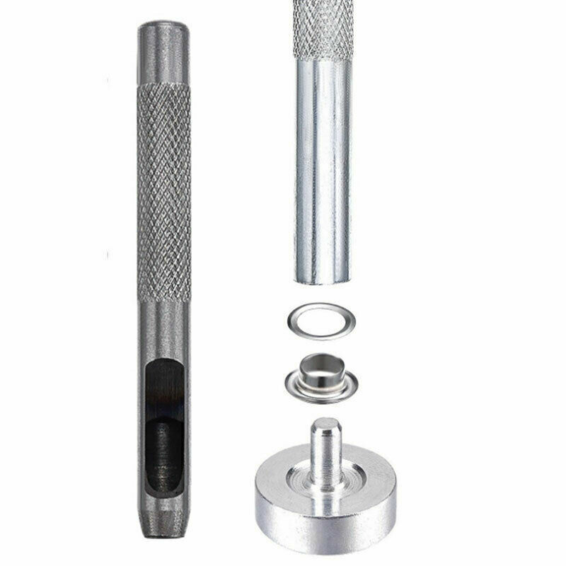 120X Grommets Durable Clothing Metal Eyelets Button Set Installation ...