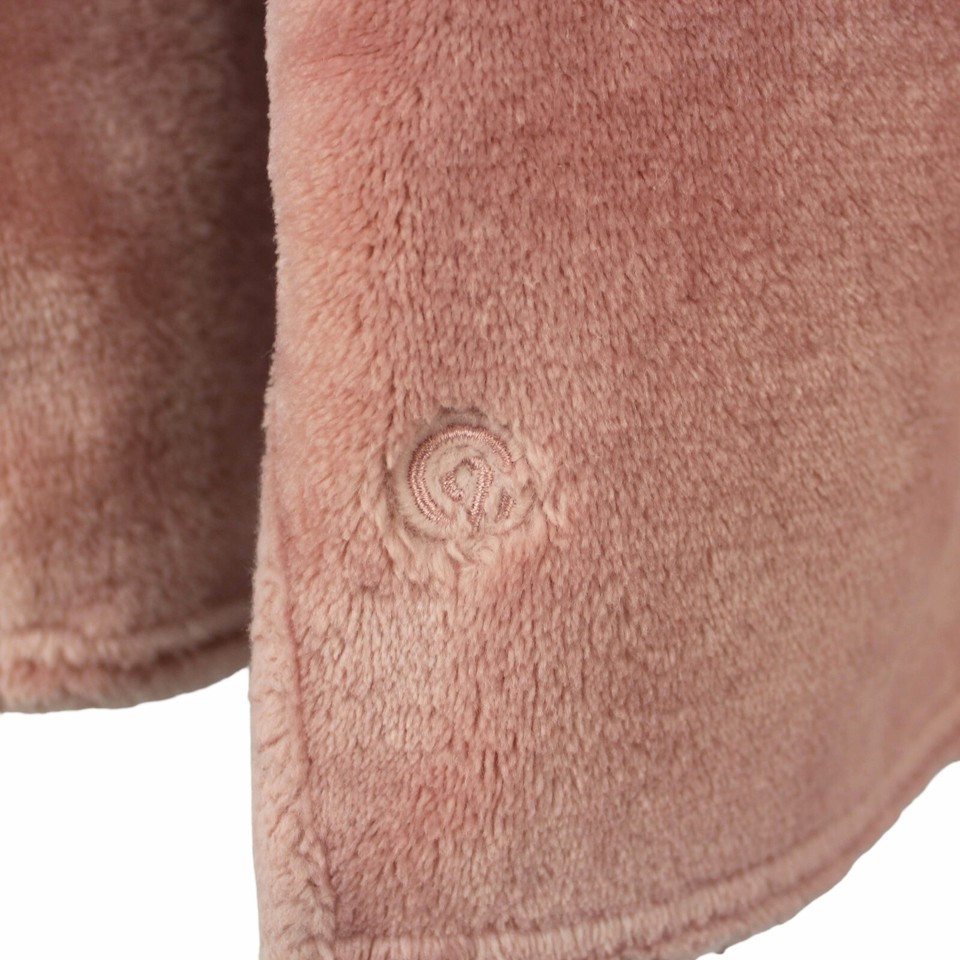 Champion Womens Blush Pink Soft Fleece Sweater Turtleneck Pullover Size ...