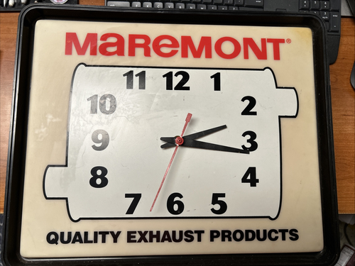 Vintage Clocks Maremont Quality Exhaust Products Last Serviced 1994 ...