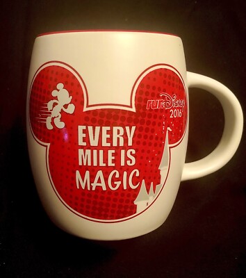 Run Disney EVERY MILE IS MAGIC Mug New Great COLLECTABLE! | eBay